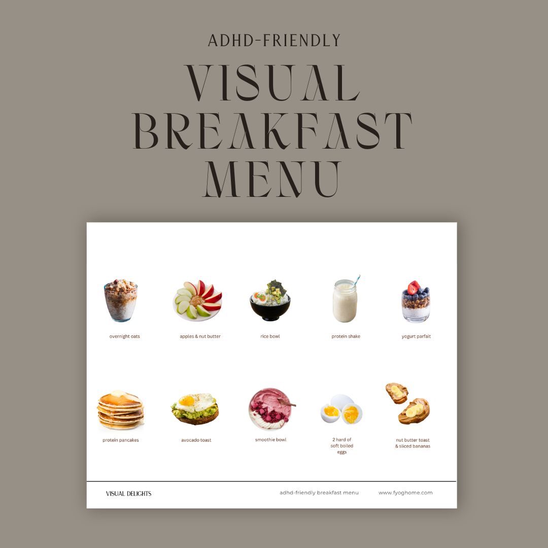ADHD-Friendly Visual Breakfast Menu – fyog home